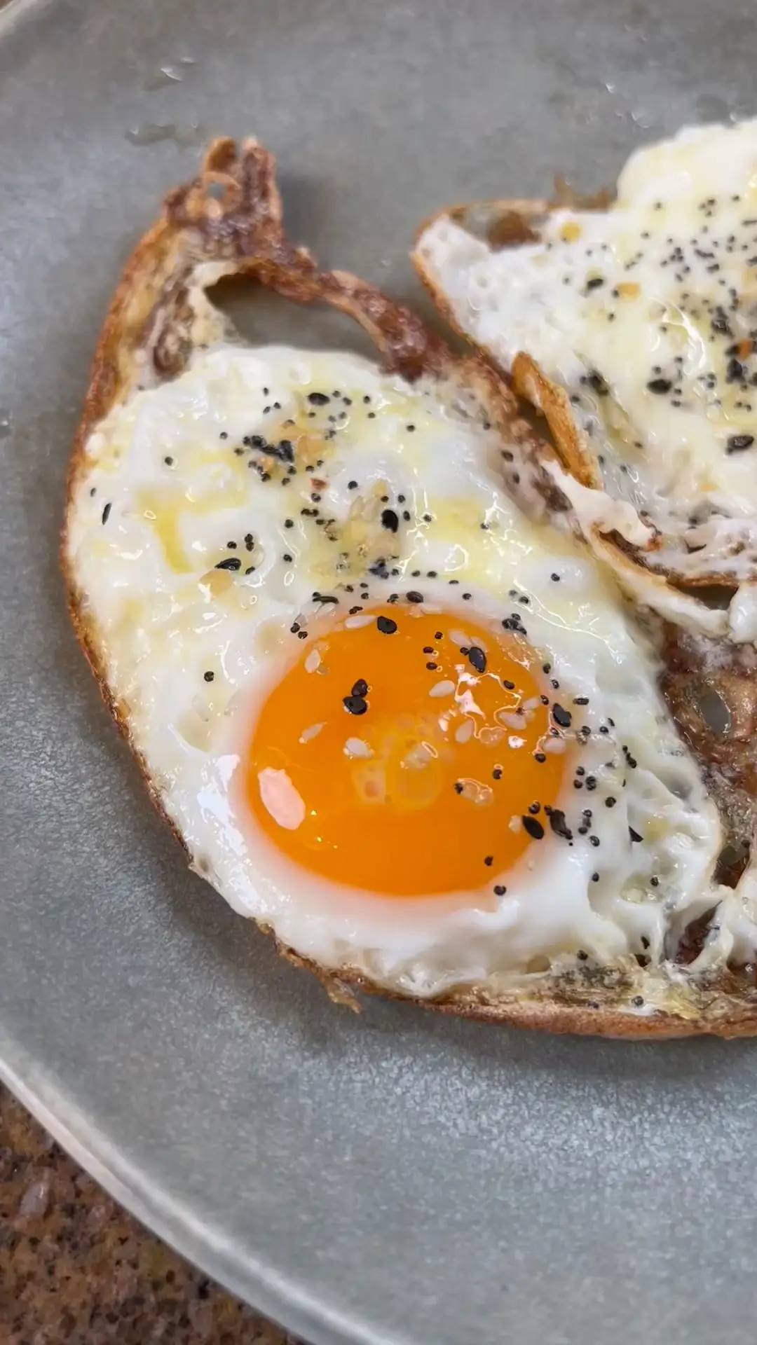 Crispy edged fried eggs | Video published by Chef Kelly | Lemon8