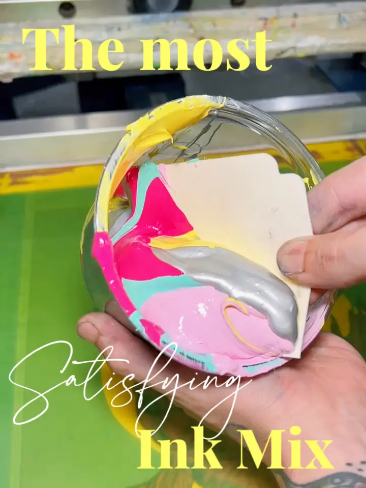 The Most Satisfying Ink Mix😍🤤 | Video published by RushOrderTees | Lemon8