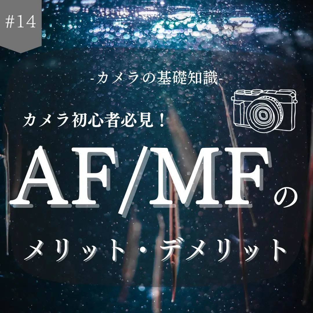 AF/MFのメリット・デメリット | ふーま📷カメラ初心者向け知識が投稿したフォトブック | Lemon8