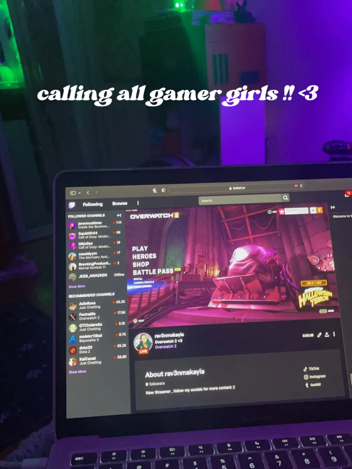 calling all gamer girls