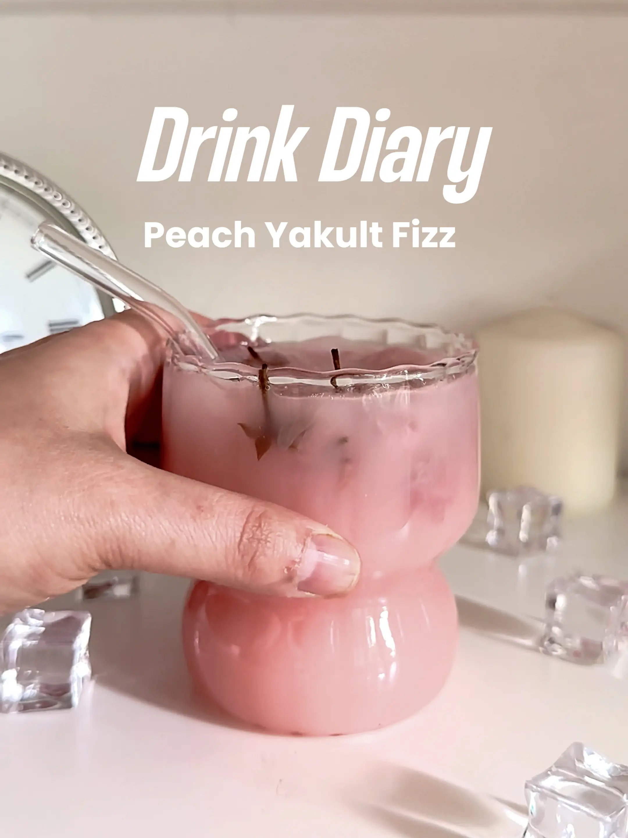 Peach Yakult Fizz | Video published by Maison Elisée | Lemon8