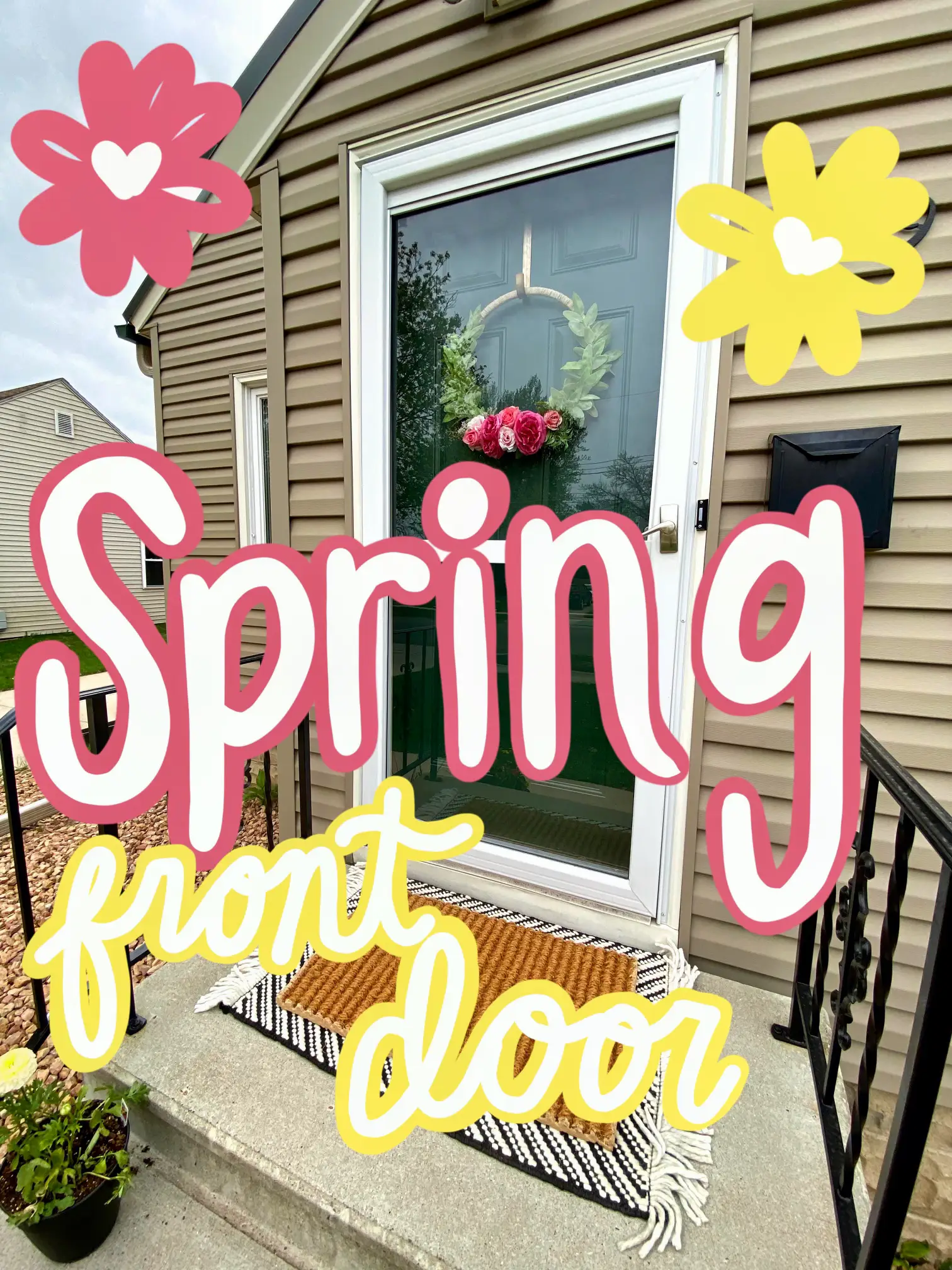 Front Door Decor for SPRING 🍄🌼 | Gallery posted by Heather 🦋 🪴 | Lemon8