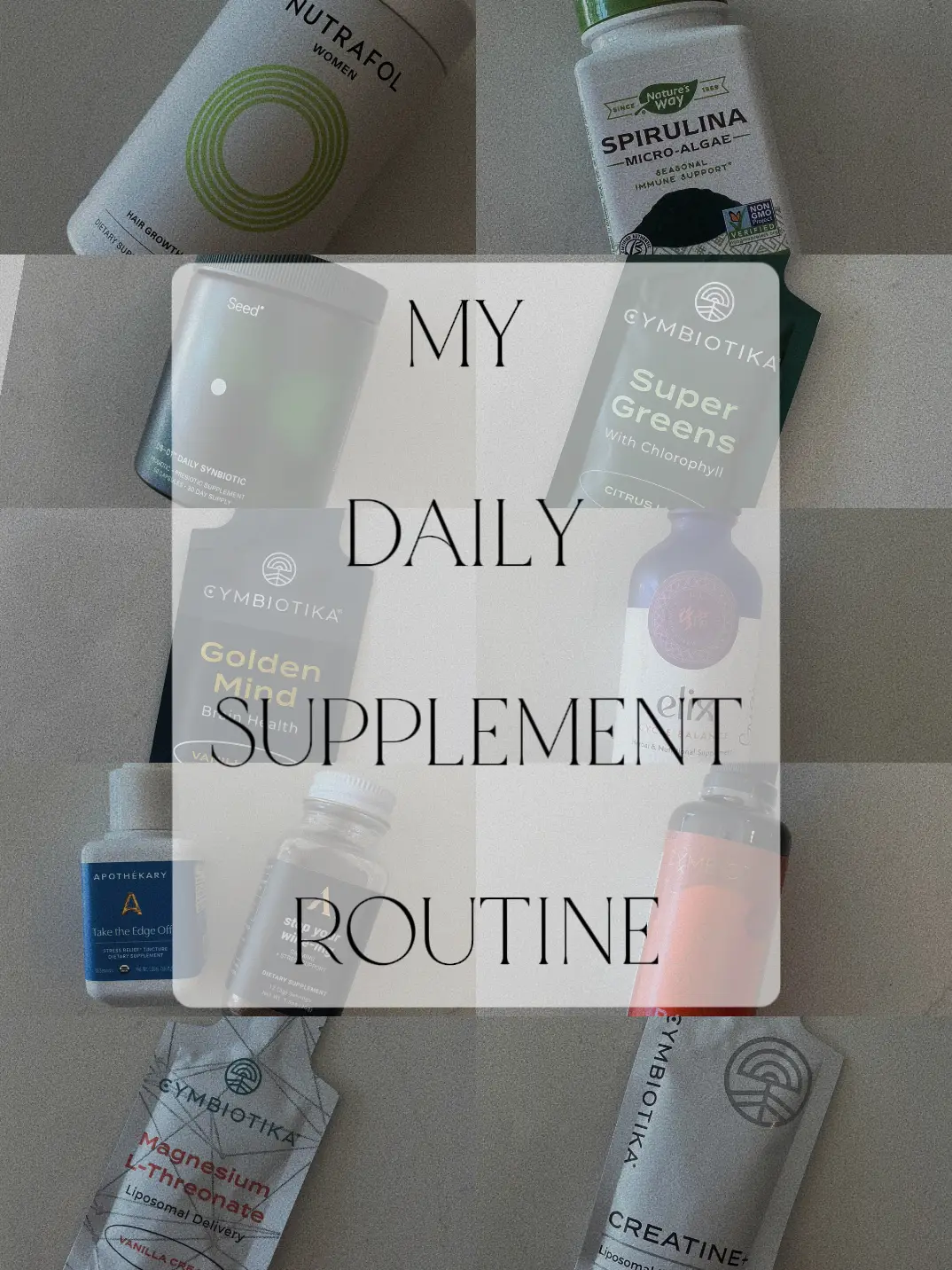 MY DAILY SUPPLEMENT ROUTINE 🫶🏼 | Gallery posted by gigi | Lemon8