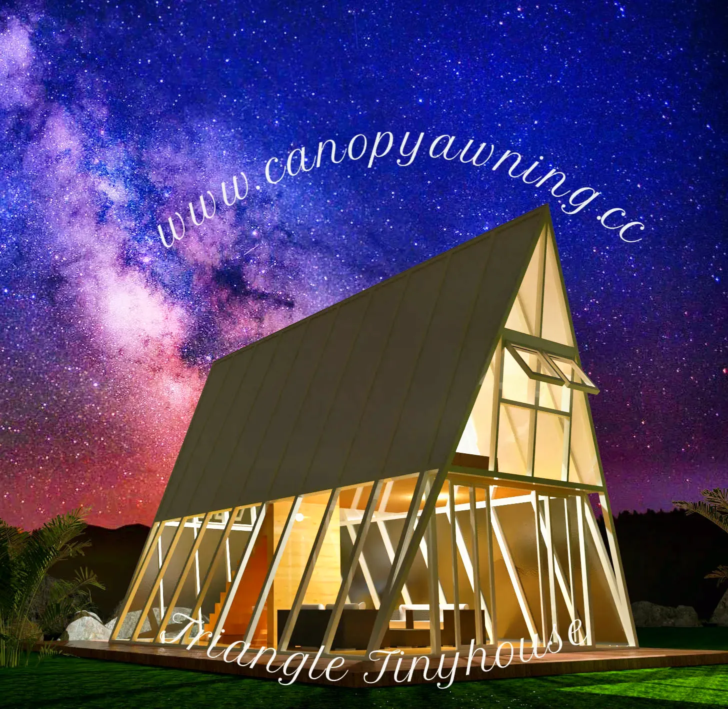 Outdoor triangle aluminum sunroom tinyhouse | Gallery posted by canopy ...