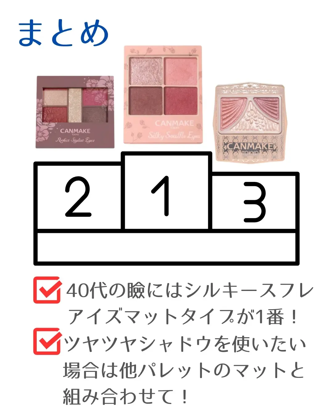 【40代が買うべきキャンメイクパレットはコレだ!】 のぶみが投稿したフォトブック Lemon8