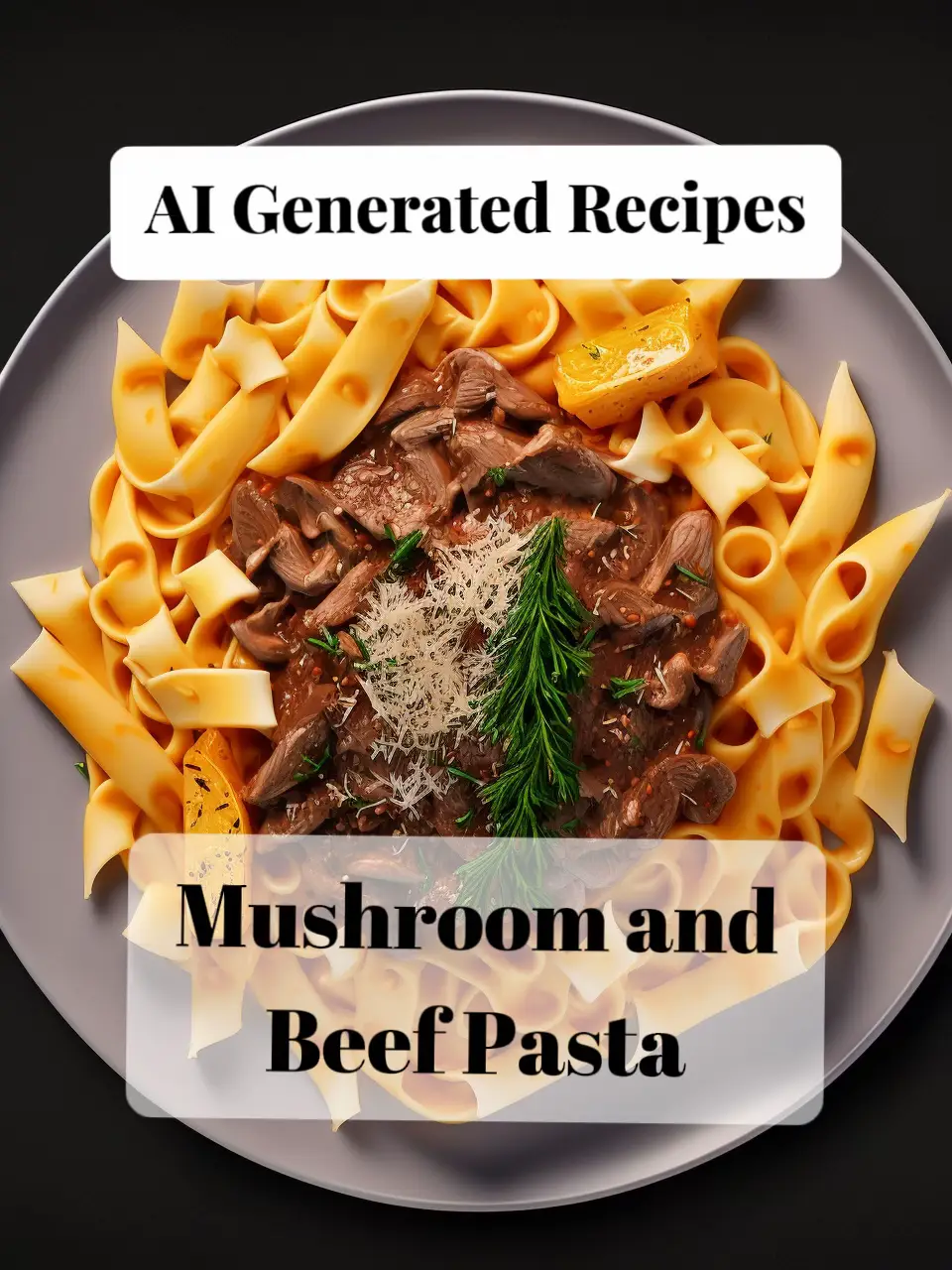 AI Generated Recipes - Mushroom and Beef Pasta | Gallery posted by ...