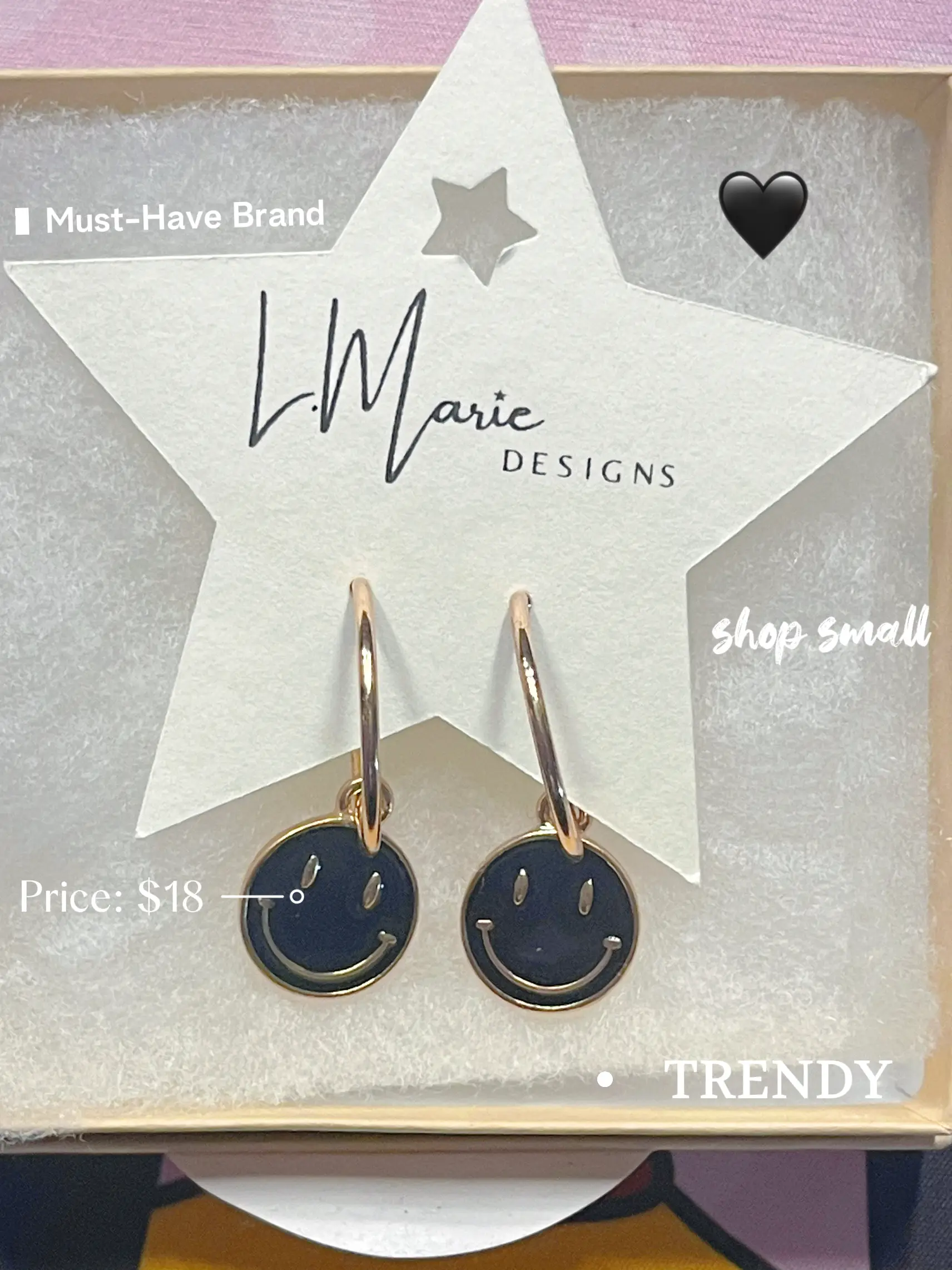 smiley earrings🤩🖤 | Gallery posted by miranda🫧 | Lemon8