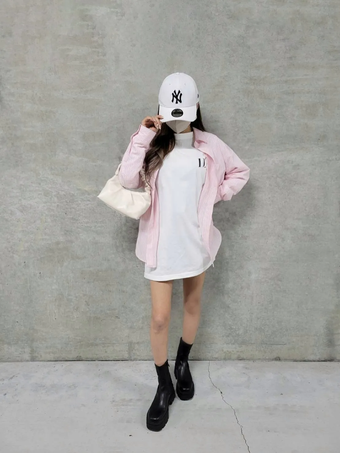 Striped Shirt 💓 153cm | Gallery posted by chiha / 低身長コーデ | Lemon8