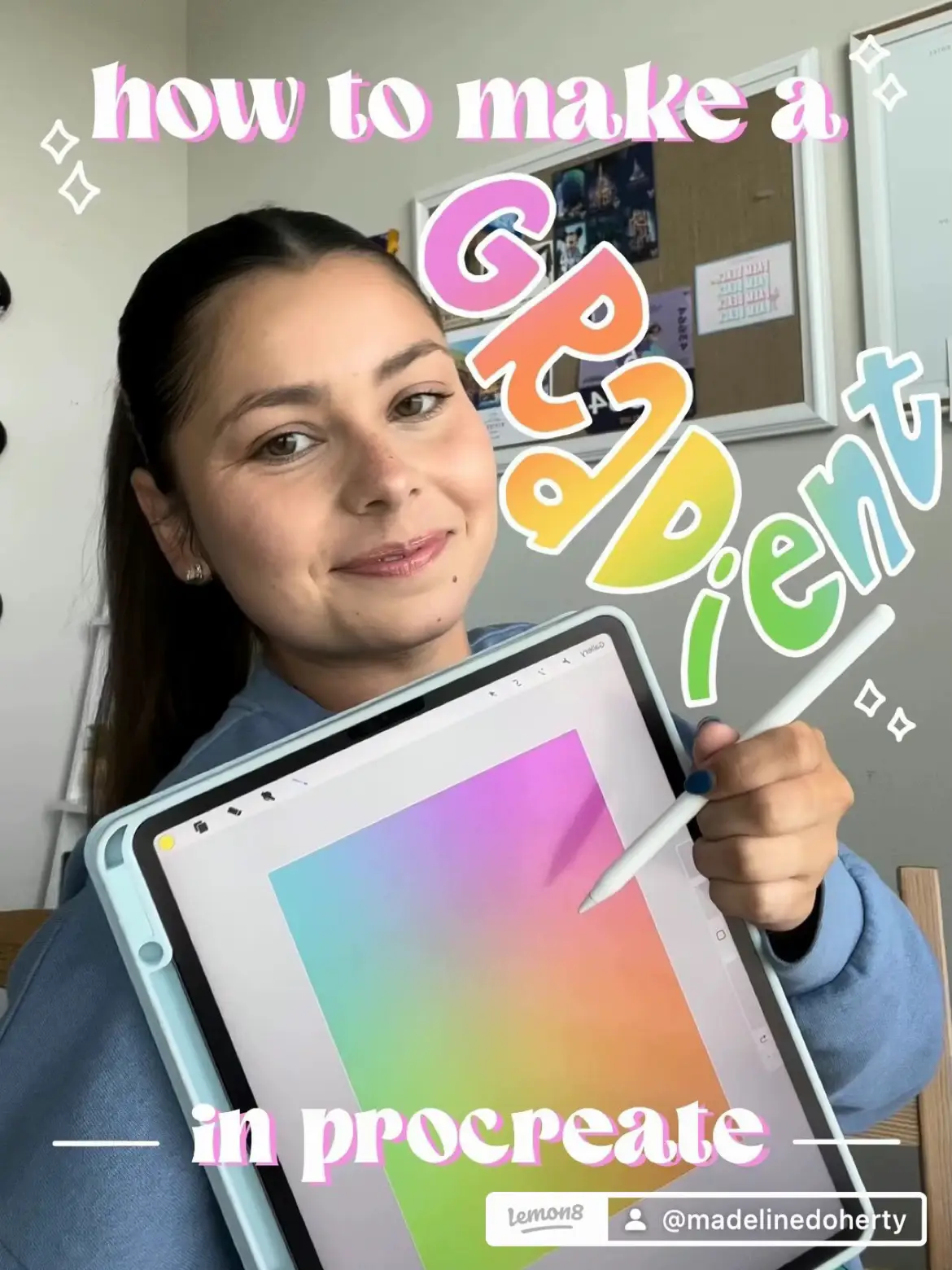 Textured gradient in Procreate 🎨🌈 | Gallery posted by madeline 🐭📸 | Lemon8