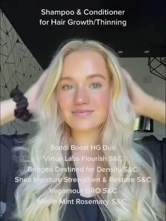 SHAMPOO & CONDITIONER FOR THINNING HAIR | Video published by Amy Major | Lemon8