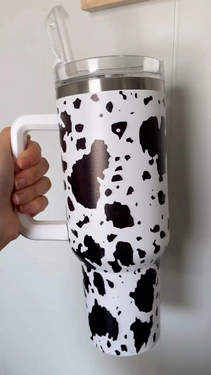 Trendy Cow 40oz Tumbler | Video published by aimee | Lemon8