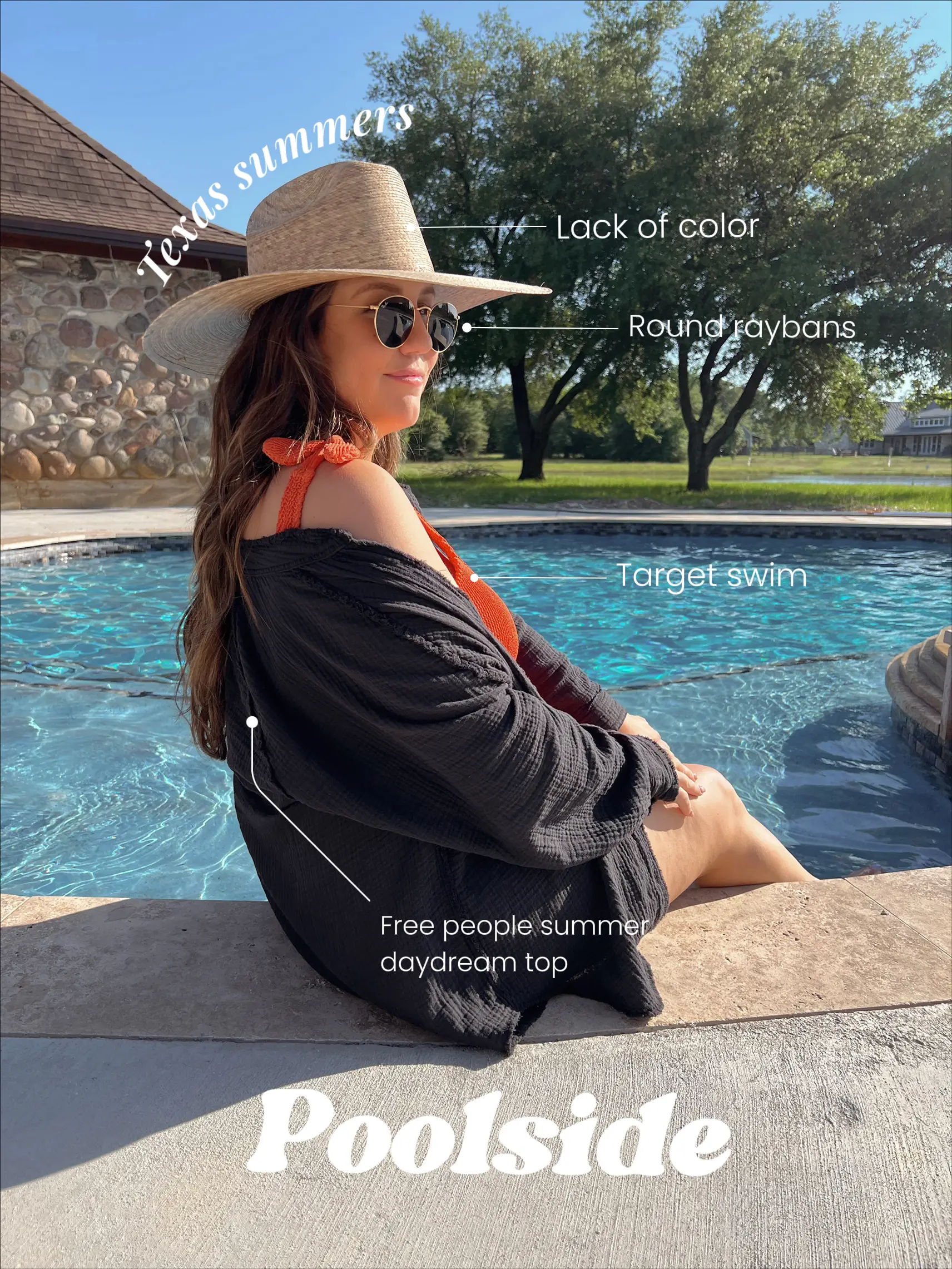 Poolside fit ☀️ | แกลเลอรีที่โพสต์โดย Rachel Baumann | Lemon8