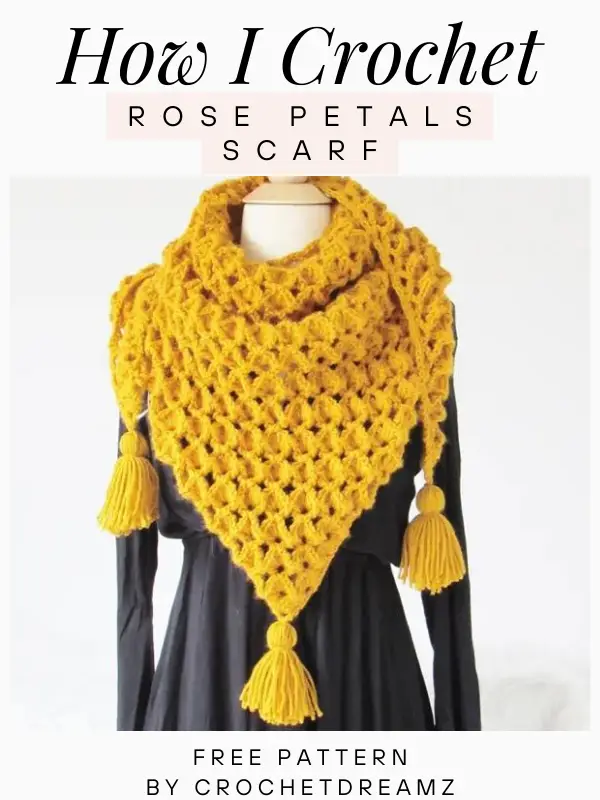 How I Crochet A Rose Petals Scarf - Free Pattern | Gallery posted by ...