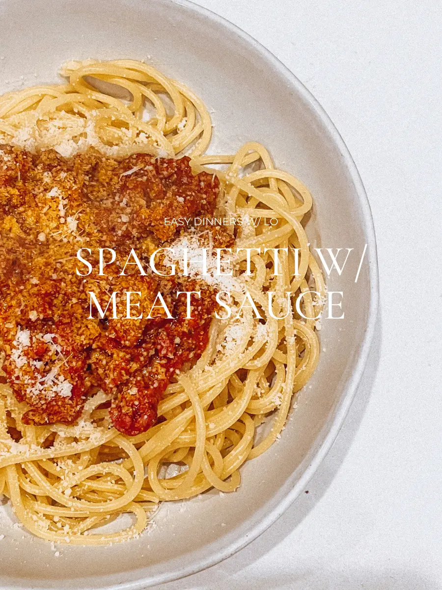 spaghetti w/ meat sauce. 🍝 | Gallery posted by lauren belzer | Lemon8
