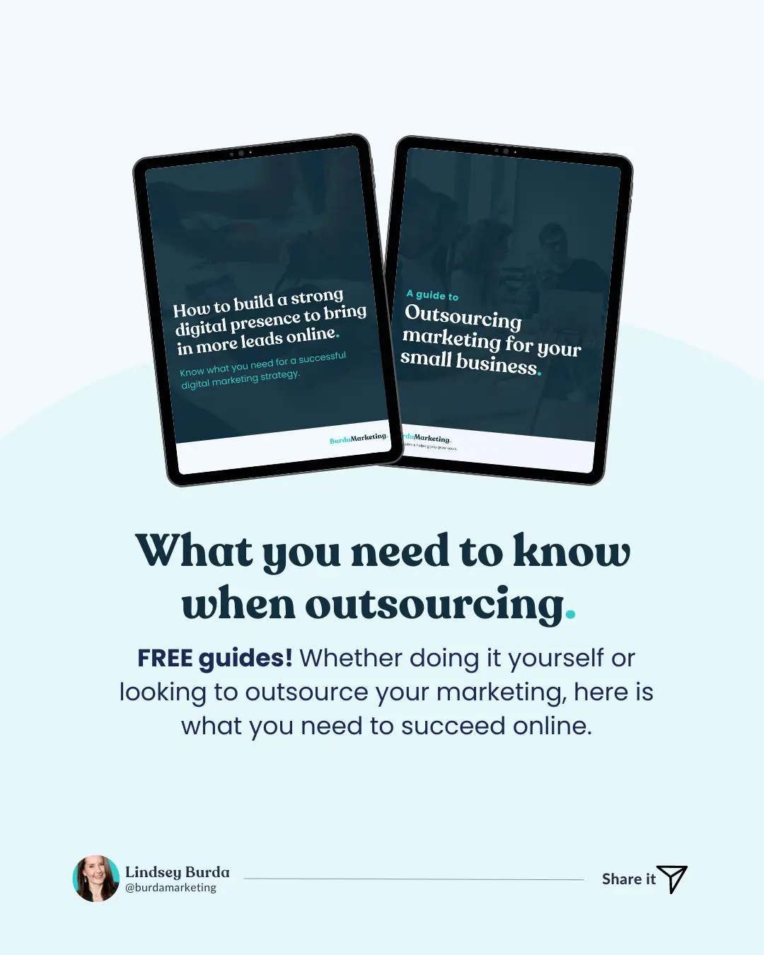 When should you outsource marketing? | แกลเลอรีที่โพสต์โดย BurdaMarketing | Lemon8