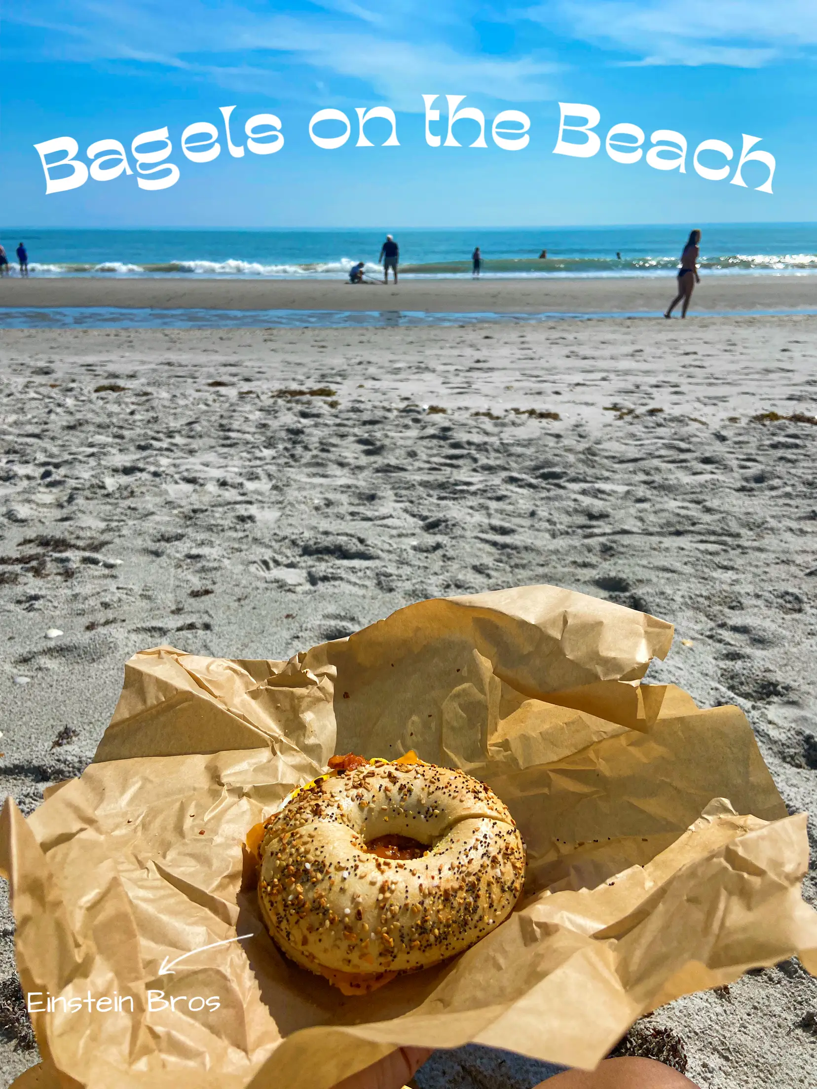 Bagels on the Beach 🥯 | Gallery posted by emily jo’elle | Lemon8