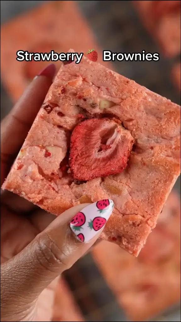 Berrylicious Brownies: Strawberry Sweetness | Video published by Wickdconfectio | Lemon8