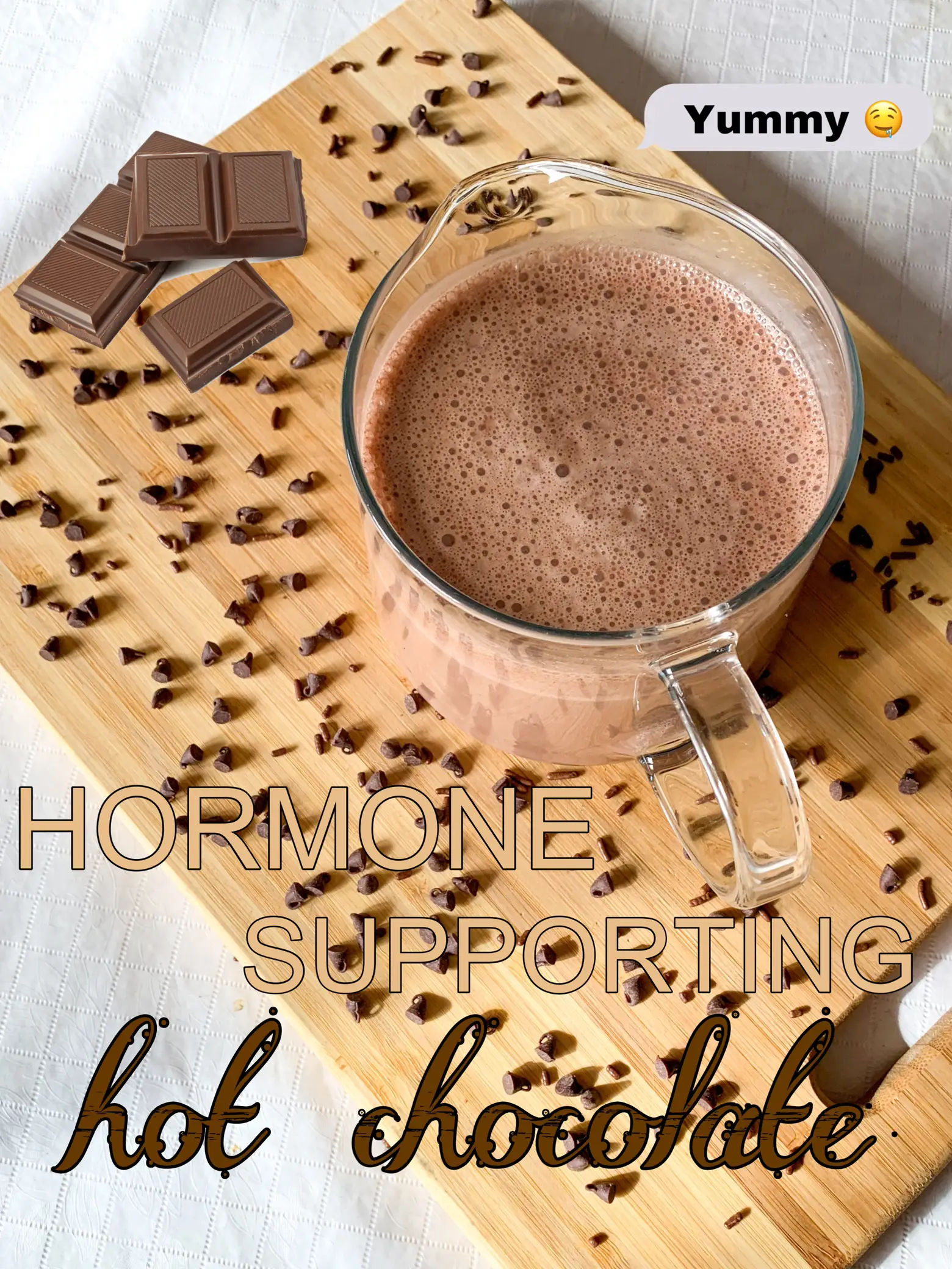 HEALTHY HORMONE HOT CHOCOLATE!! ☕️🍫 | แกลเลอรีที่โพสต์โดย STEF 🥬🌞🍕🪩 | Lemon8