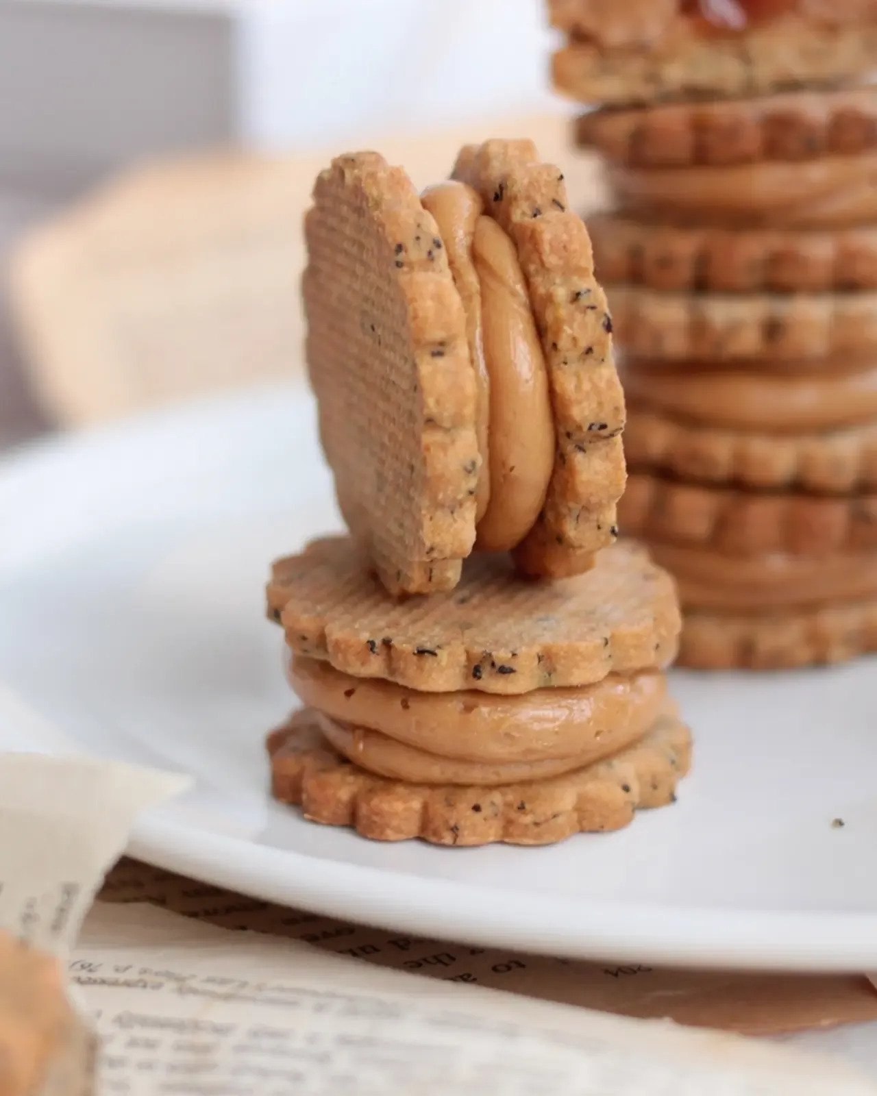 Tea Butter Sand Cookies ☕️ Recipe | Gallery posted by わかなϖ | Lemon8