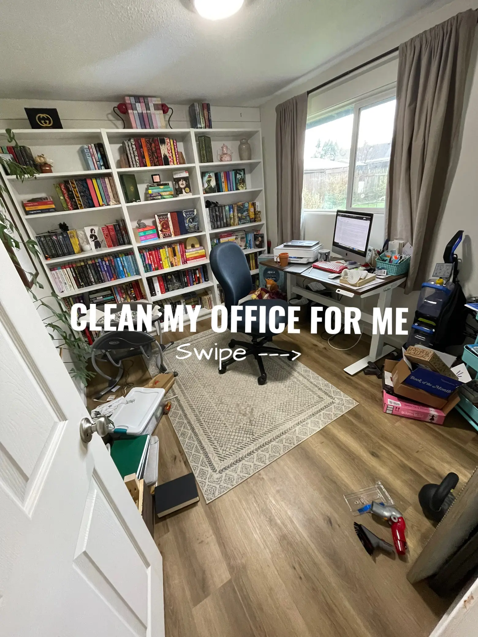 My Office/ Library is a Mess 😰 | Gallery posted by Amanda Riley | Lemon8