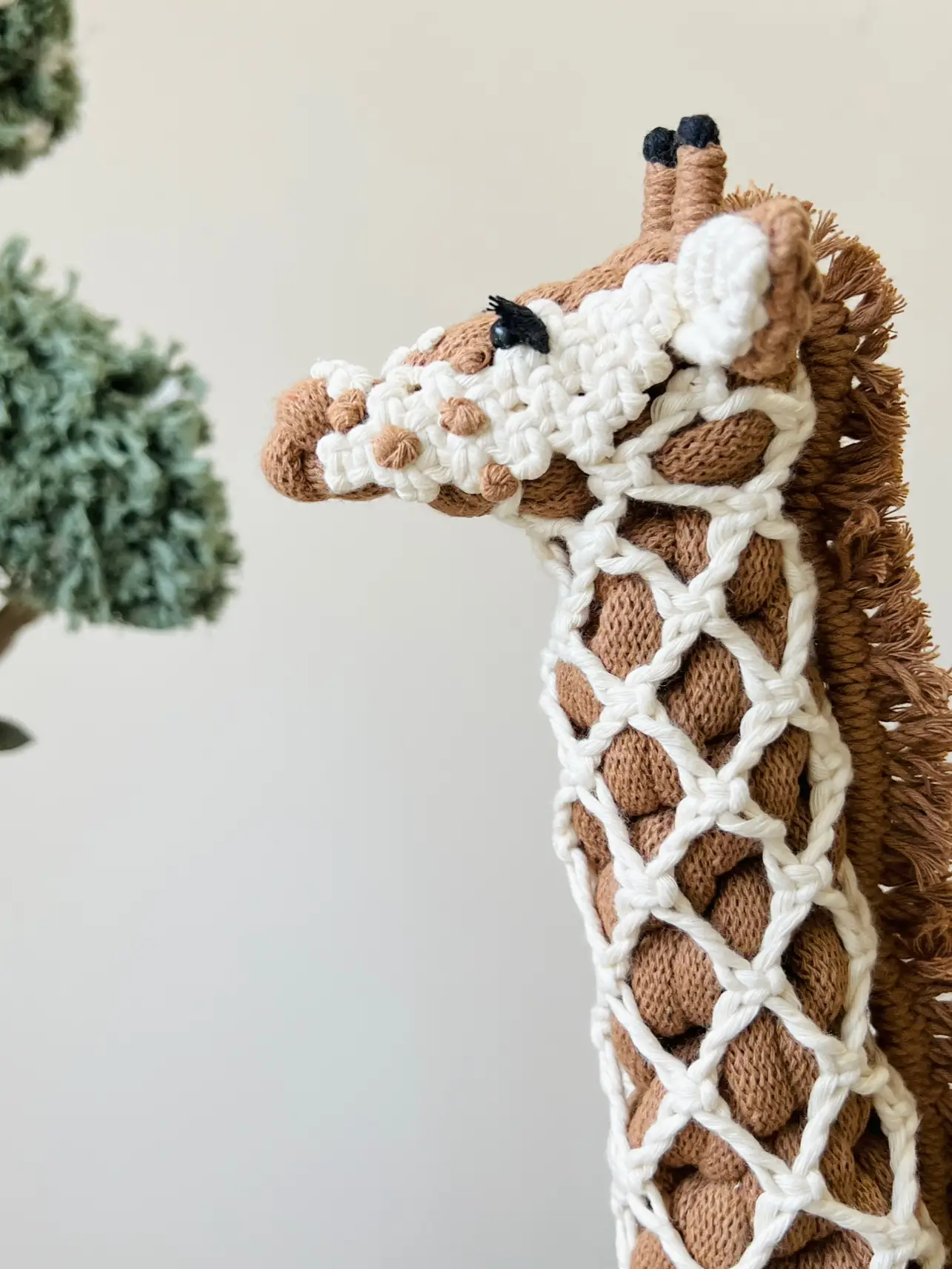 macrame สามมิติ / ยีราฟสมจริง🧵🪢 | แกลเลอรีที่โพสต์โดย maikel／立体マクラメ | Lemon8