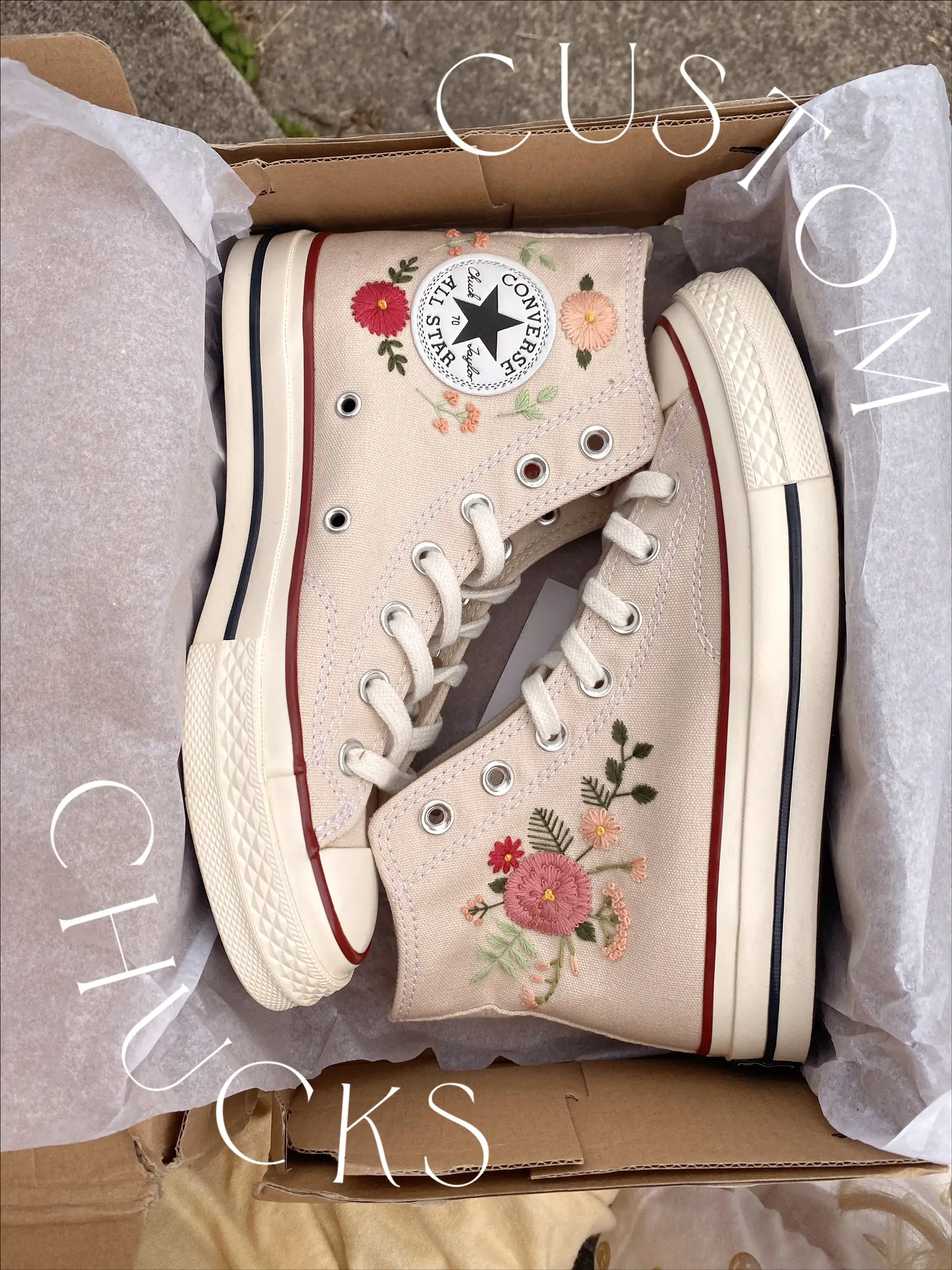 CUSTOM EMBROIDERED CHUCKS | Gallery posted by Jenna Barber | Lemon8
