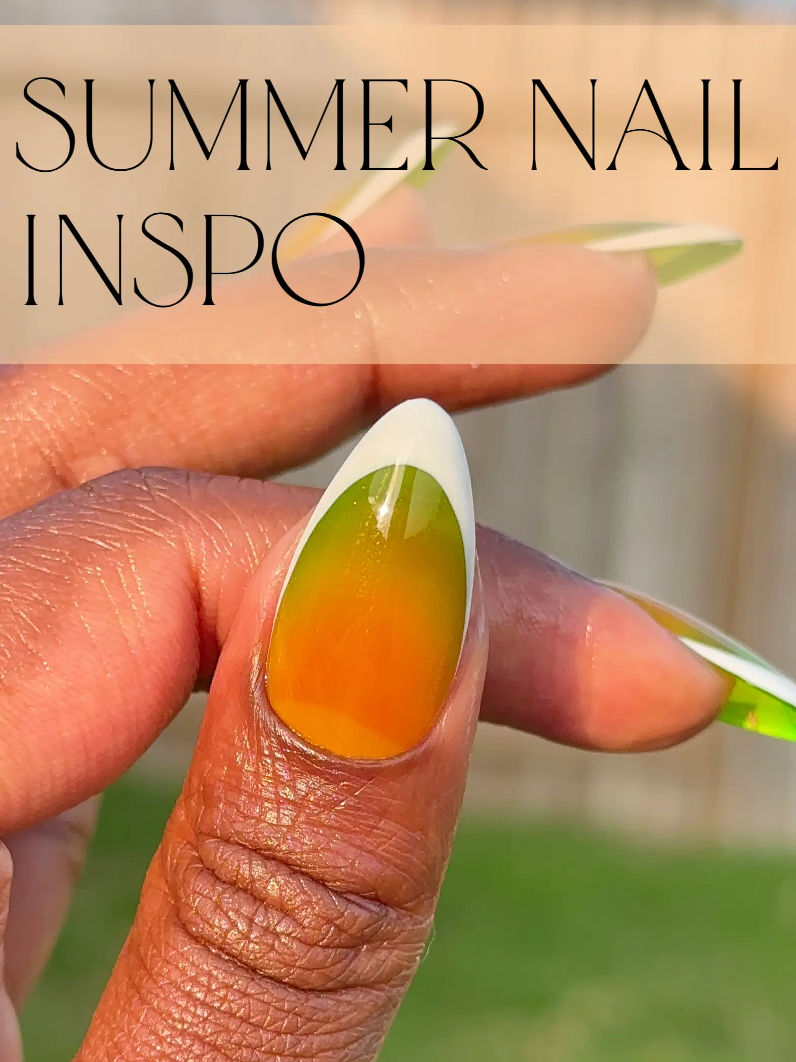 🥭 mango inspired summer nails | Gallery posted by PressedGyal | Lemon8