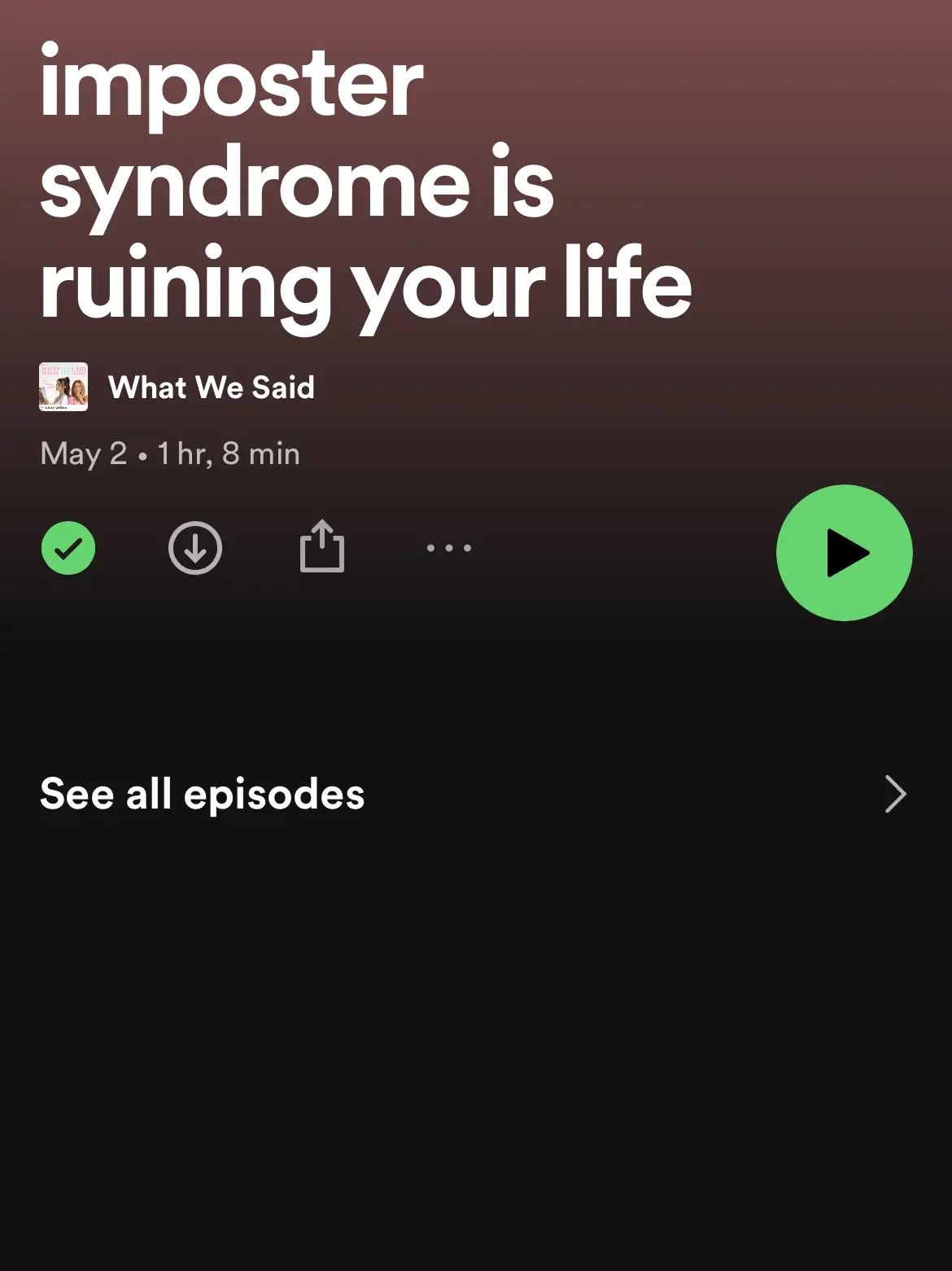 three podcast episodes in my Up Next | Gallery posted by Fallon | Lemon8