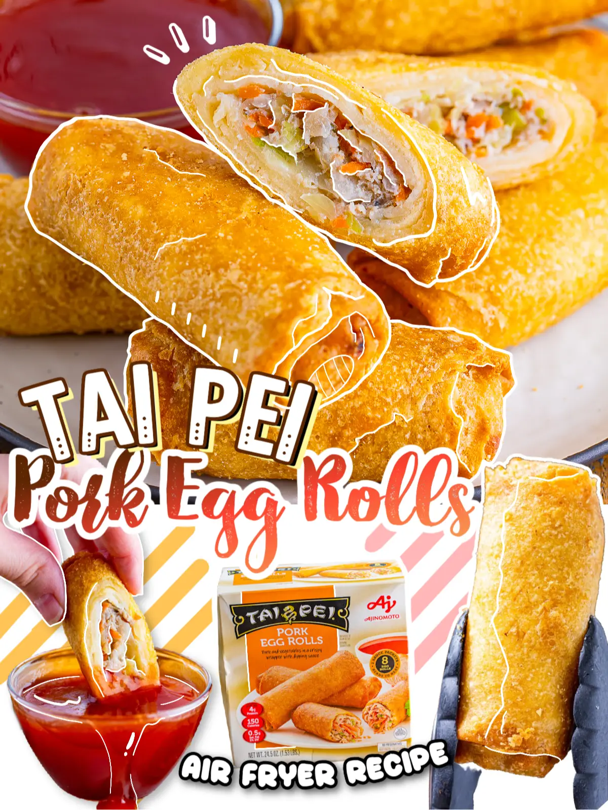 Frozen Egg Rolls in Air Fryer | วิดีโอที่เผยแพร่โดย Dana DeVolk | Lemon8