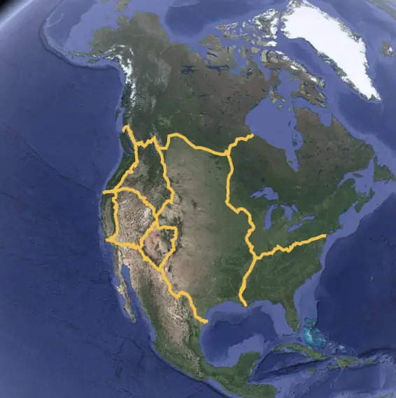 North American natural borders | Gallery posted by Kaizenatte | Lemon8