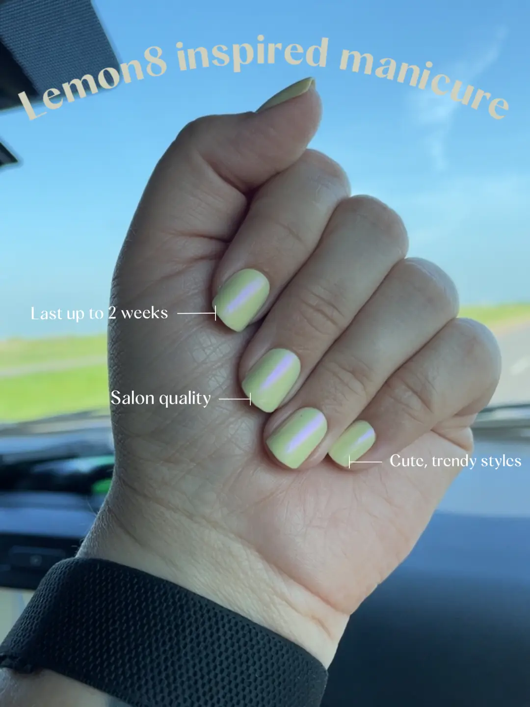 Lemon8 inspired mani 🍋🫶 | แกลเลอรีที่โพสต์โดย Lindsay | Lemon8