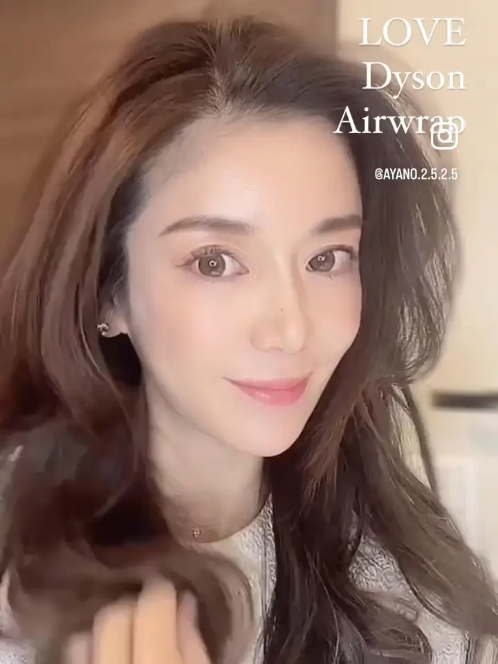 48歳ヘアセット dysonエアラップの使い方🙌 | 本山綾乃 48歳の攻め美容の投稿動画 | Lemon8