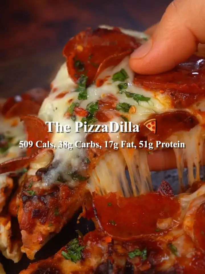 Low Calorie PizzaDilla 🤯 | Video published by Counter | Lemon8