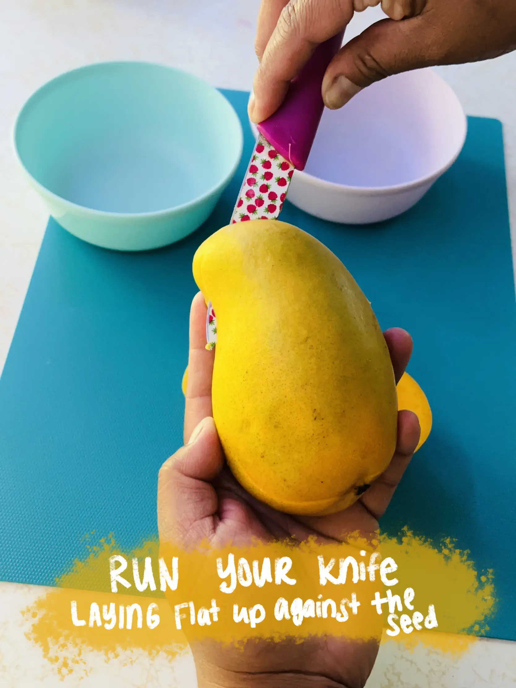 The easiest way I cut a mango. | Gallery posted by Gabriela_Blank | Lemon8