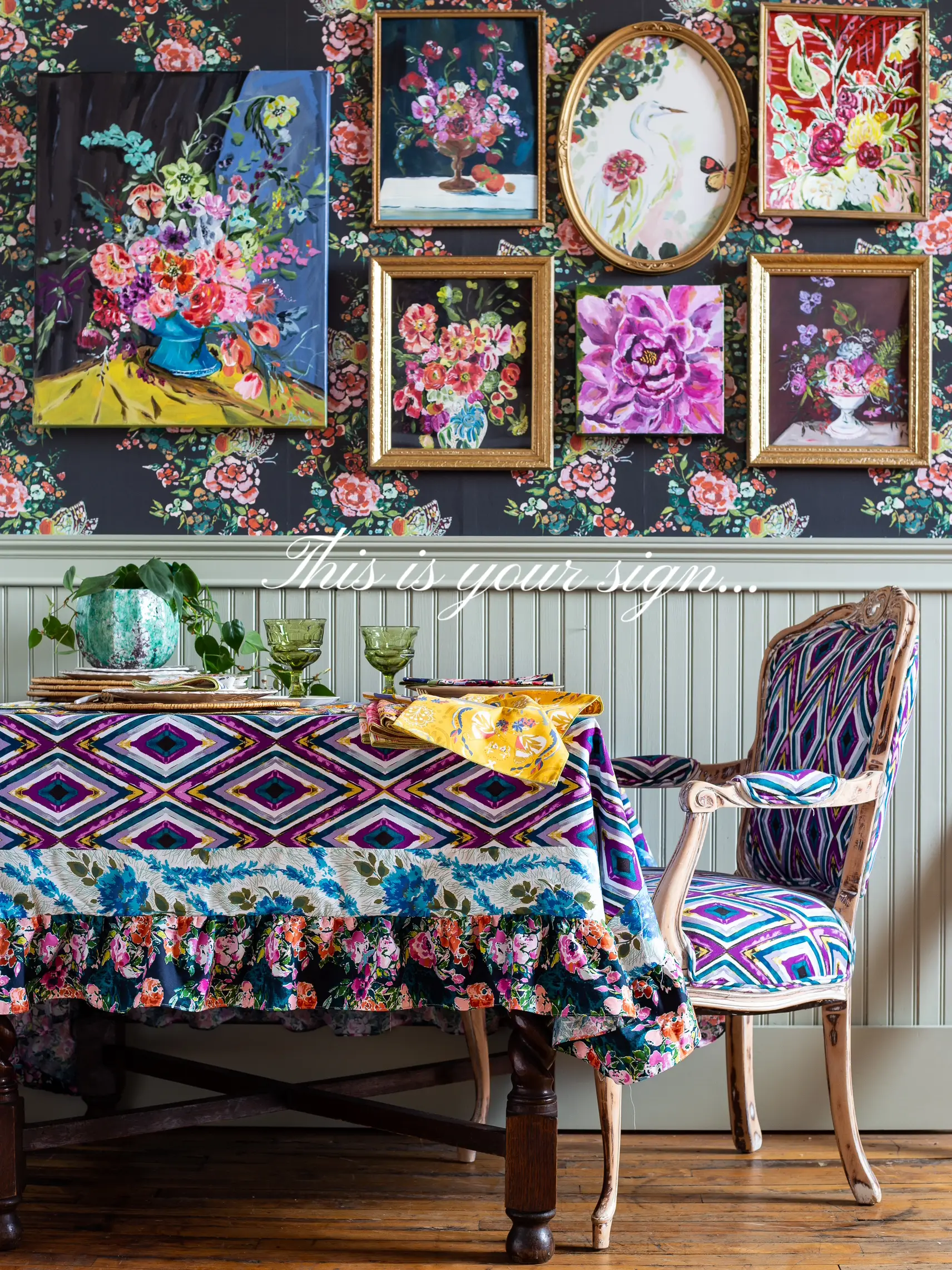 Layer patterns for a gorgeous table! | Gallery posted by Bari J ...