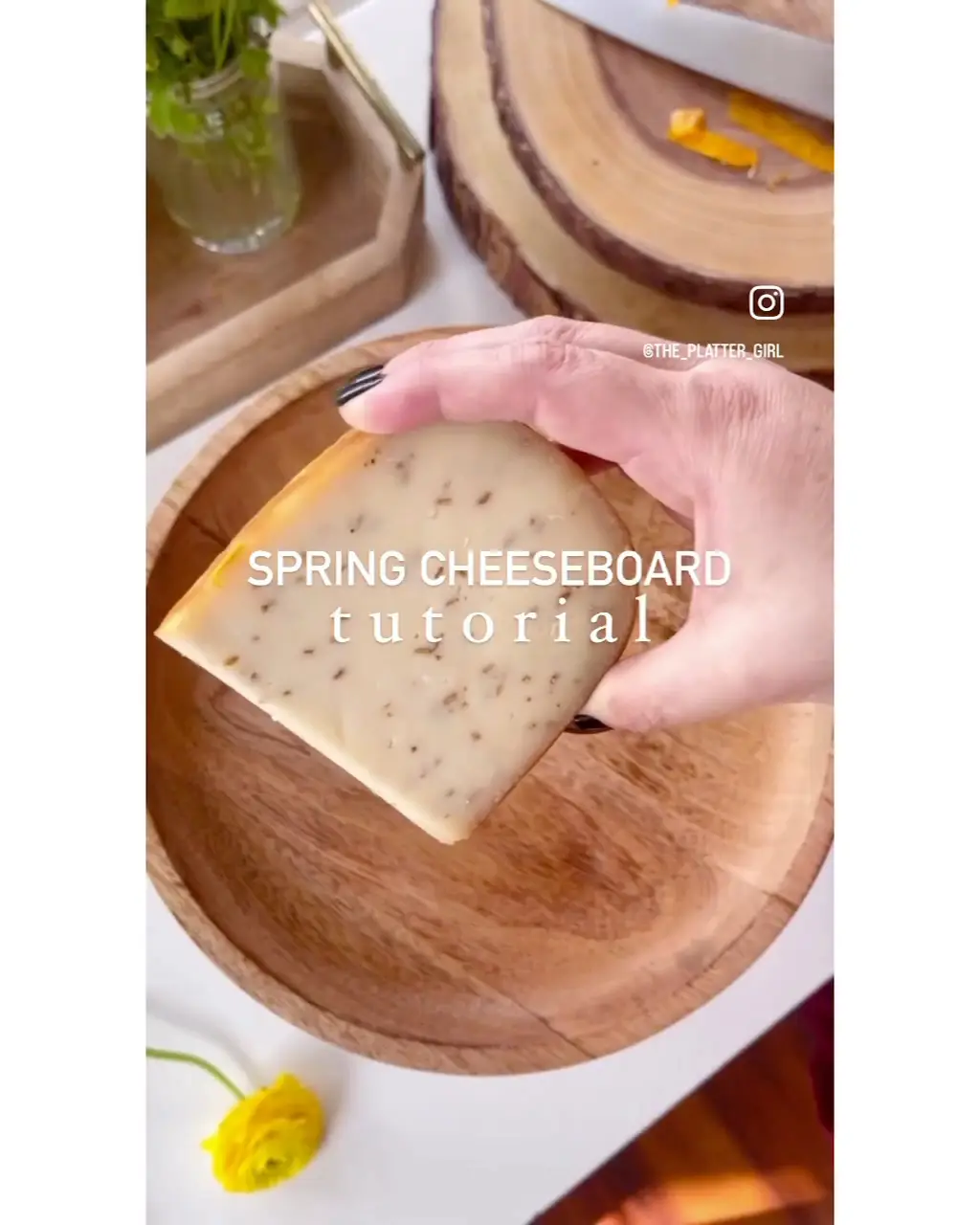Spring Cheeseboard featuring THREE yummy Cheeses | Video published by ...