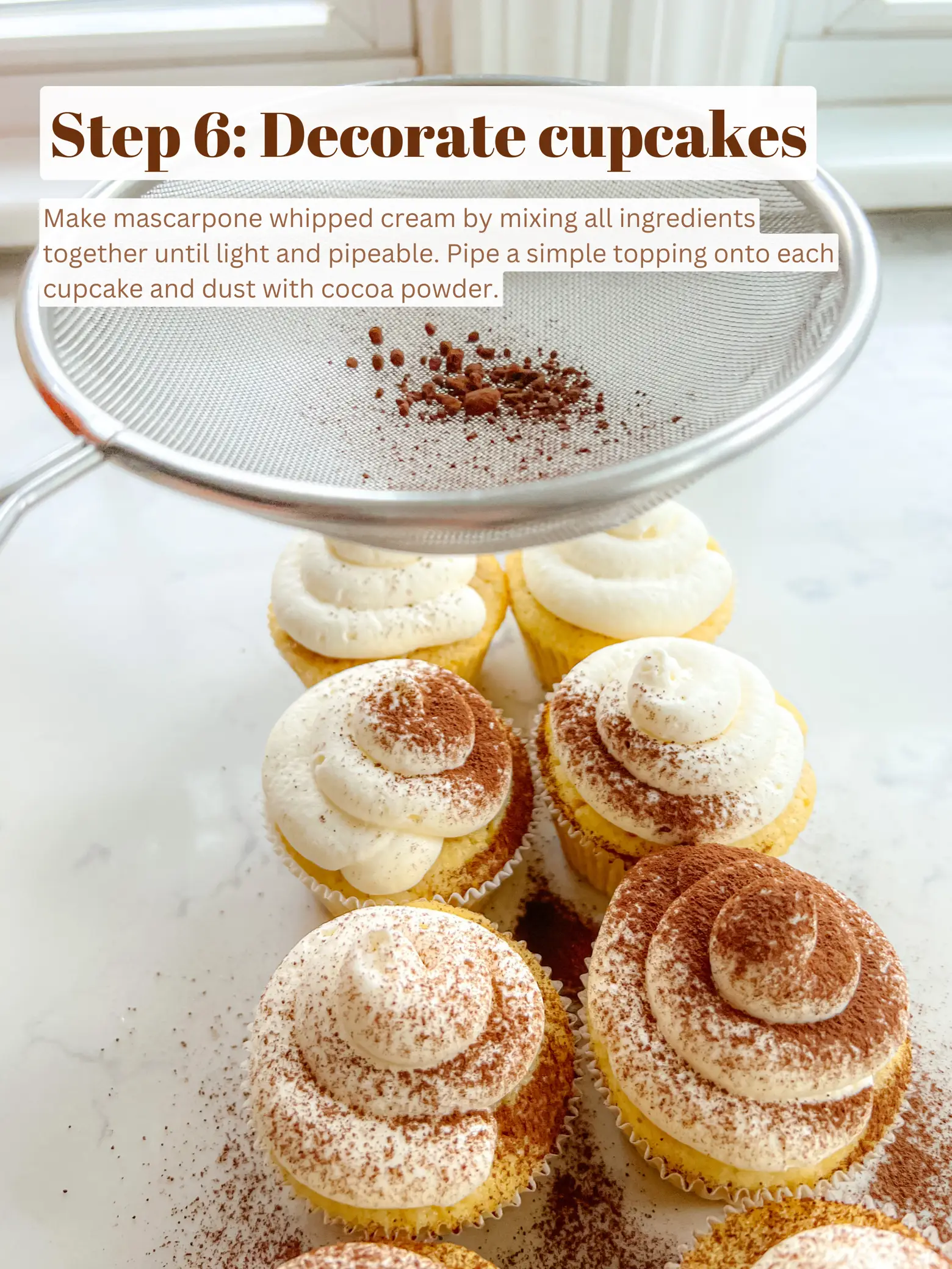 Tiramisu Cupcake Recipe 😋🧁☕️ | Gallery posted by Cat's Eats | Lemon8