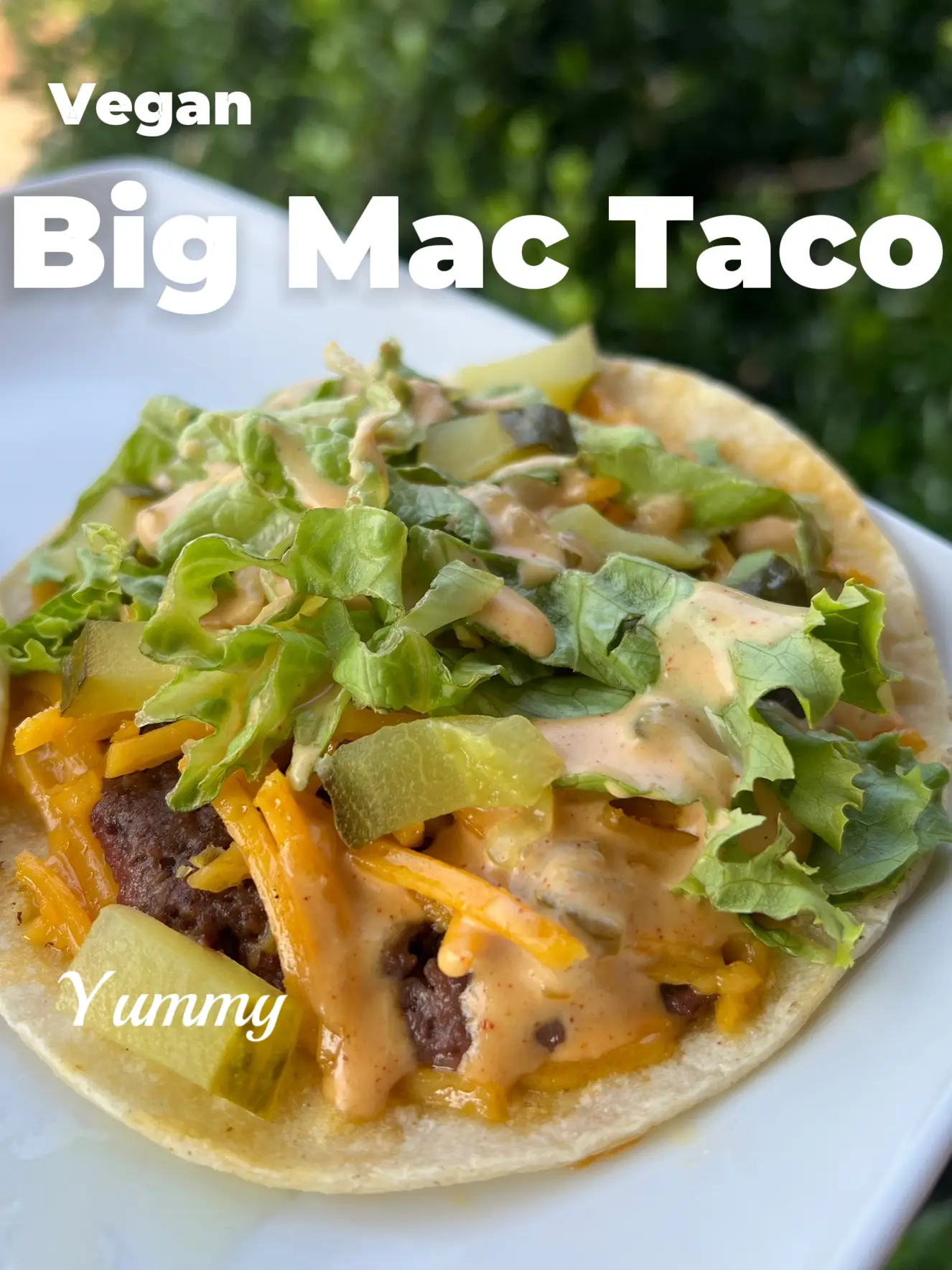 Vegan Big Mac Taco | Gallery posted by VeganRena | Lemon8