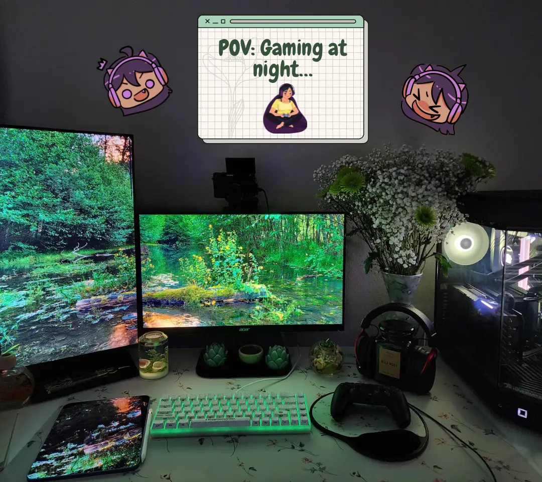 realistic un-aesthetic gaming/work setup 🎮 | แกลเลอรีที่โพสต์โดย Holly ...