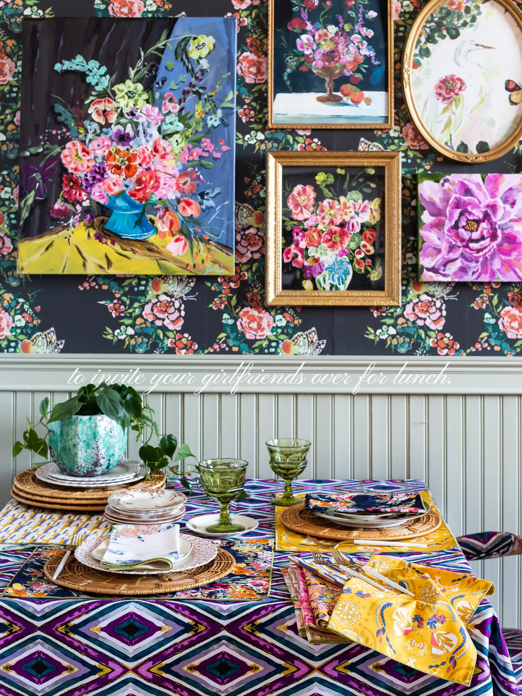 Layer patterns for a gorgeous table! | Gallery posted by Bari J ...