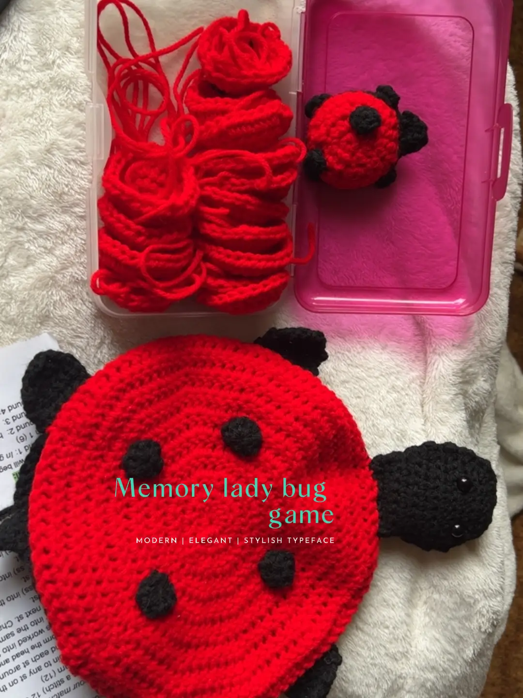 Mommy ladybug memory crochet game. | Gallery posted by Debbiehartung ...