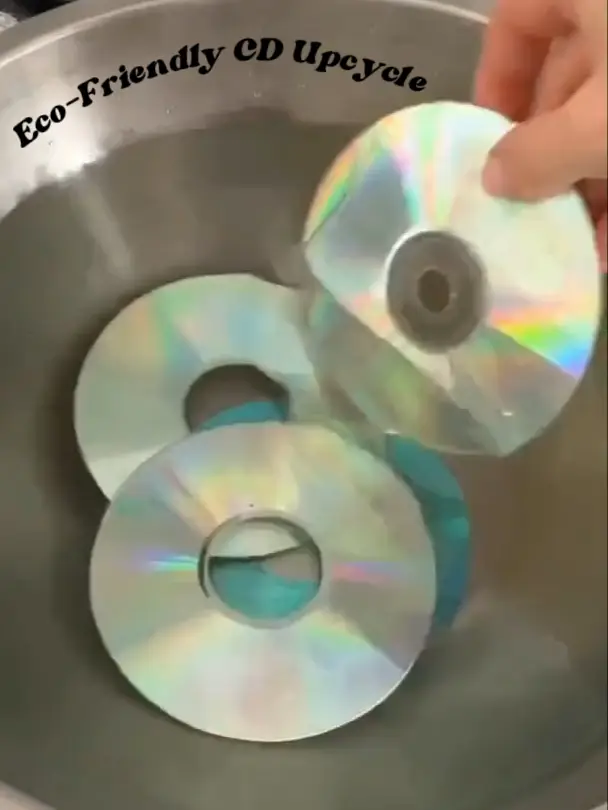 Eco Friendly CD Upcycle | Video published by Hometalk | Lemon8