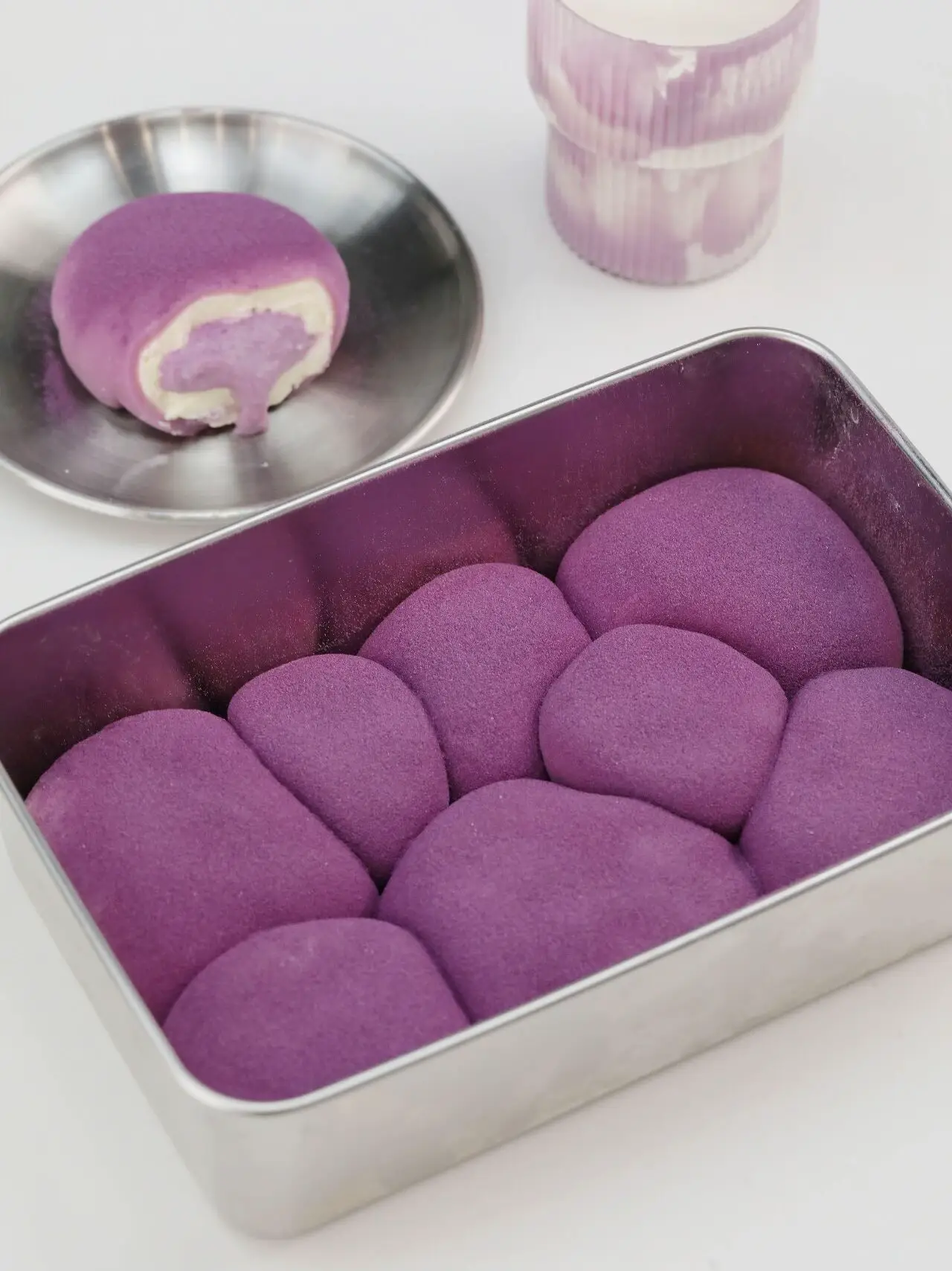 Purple Popping Taro Pudding Sticky Rice Cake ️ ️ | Gallery posted by ...