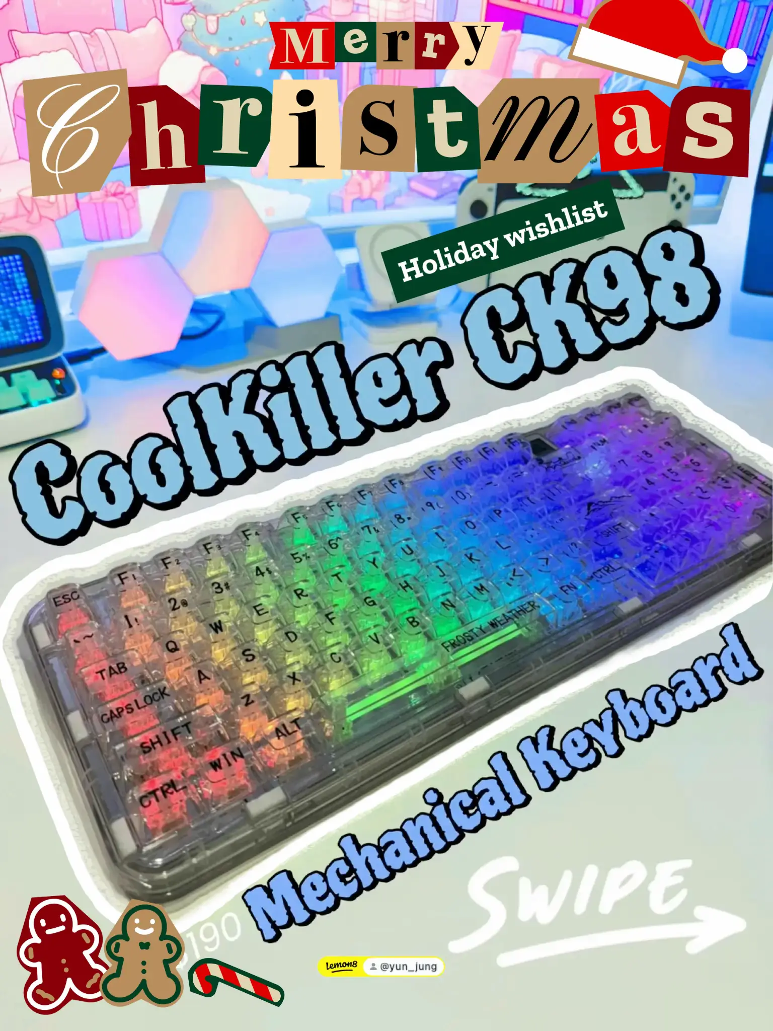 Coolkiller CK98 Hot Swappable Mechanical Keyboard | Gallery posted by Yun Jung | Lemon8