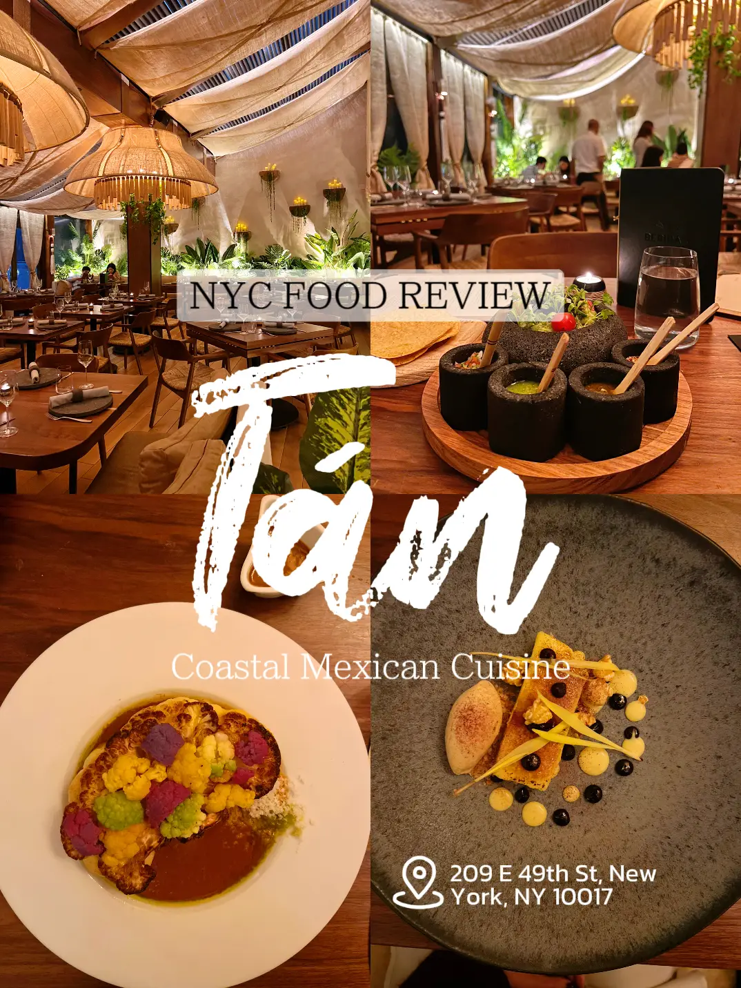 Tulum Vibes in NYC: Tán Restaurant | Gallery posted by Maggie | NYC ...