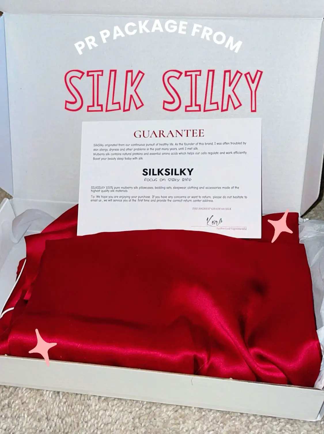 SILK SILKY PR PACKAGE 😍 ️ | Gallery posted by Meg | Lemon8
