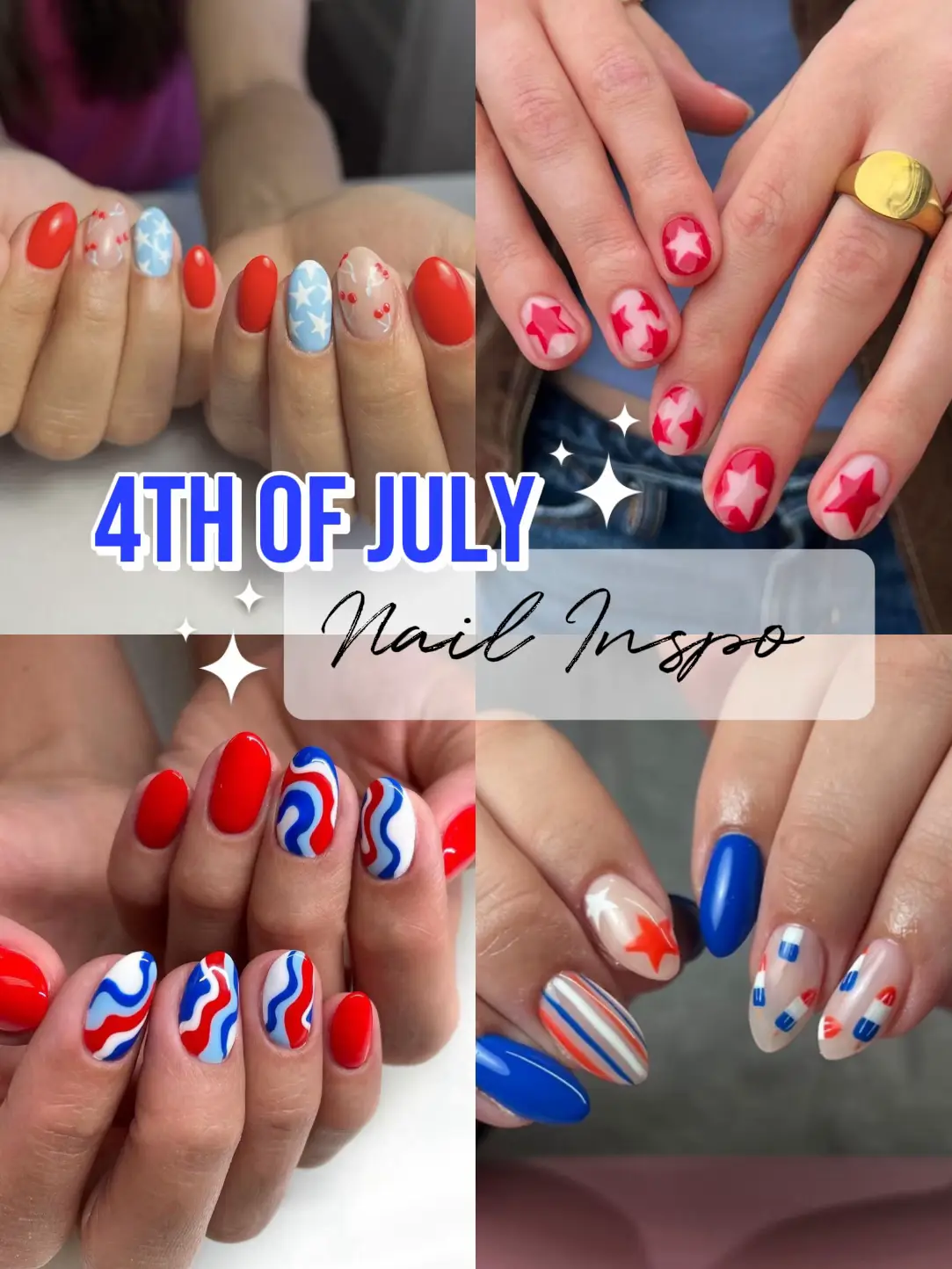 4th Of July Nail Inspo! ️🤍💙 | Gallery posted by Nails by Ken | Lemon8