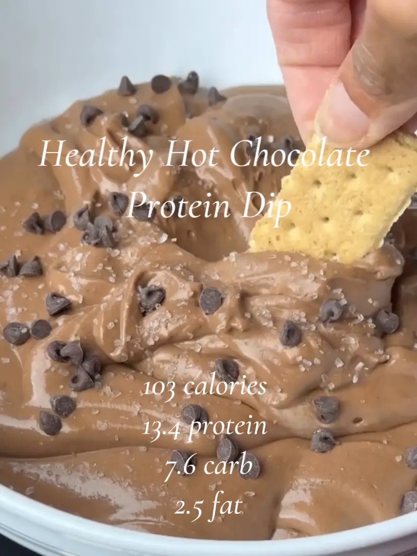 Healthy Hot Chocolate Protein Dip | Counterが投稿したフォトブック | Lemon8