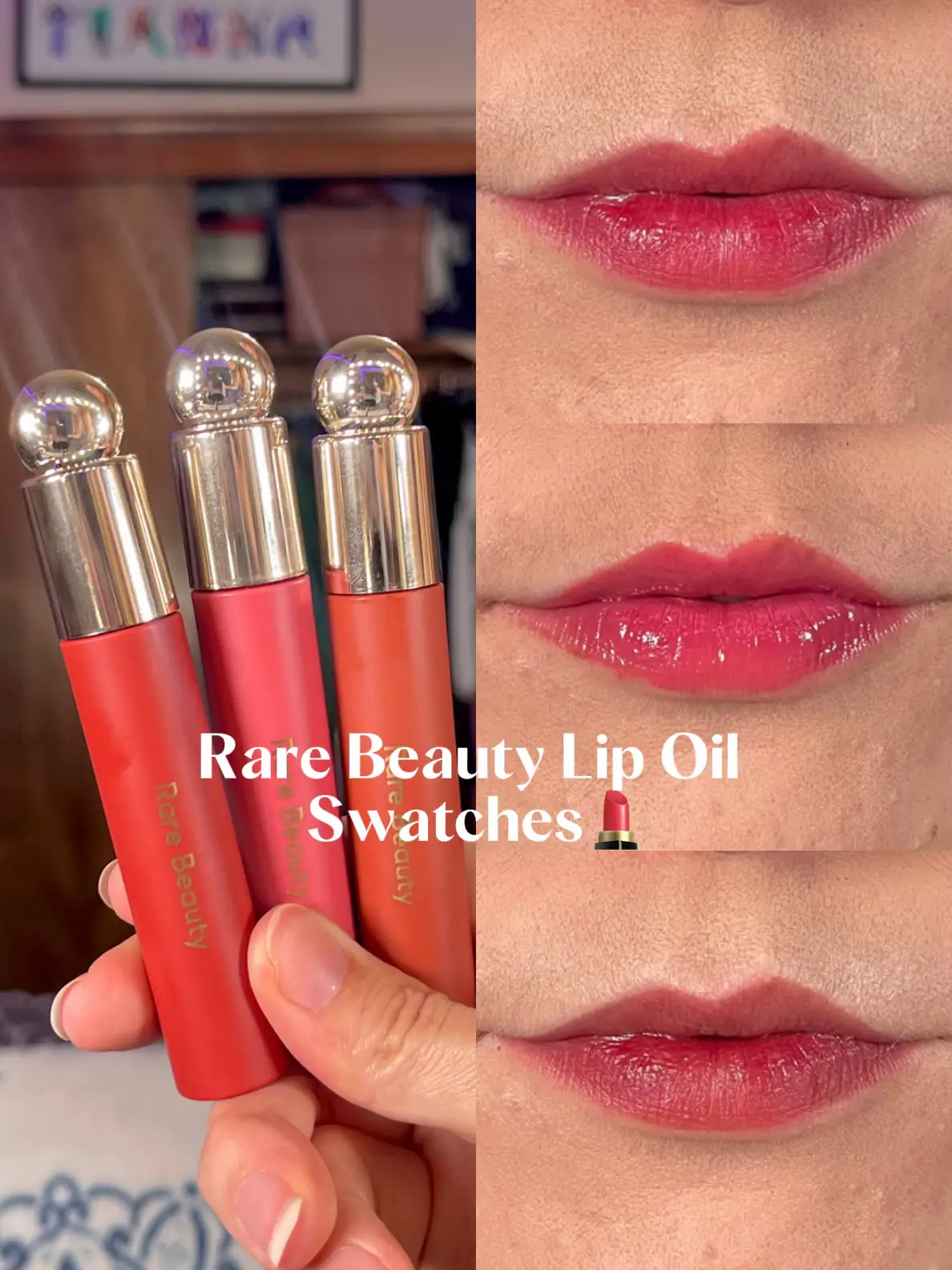 Rare Beauty Tinted Lip Oil Swatches | Gallery posted by tianna | Lemon8