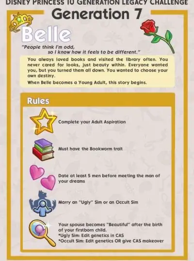 Sims 4 Disney Princess Legacy Challenge👑 | Gallery posted by 🐌 | Lemon8